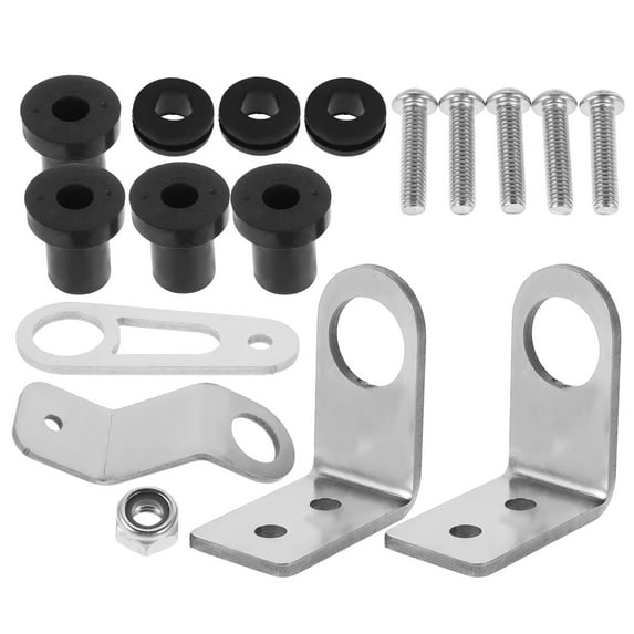 SWETRACE 1Set Radiator Mounting Kit Metal Rubber Car Radiator Support ...