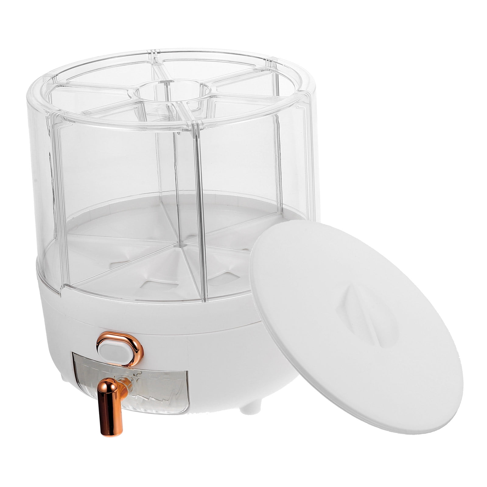 SWETRACE Kitchen Organization Rotating Dry Food Dispenser White PP ...