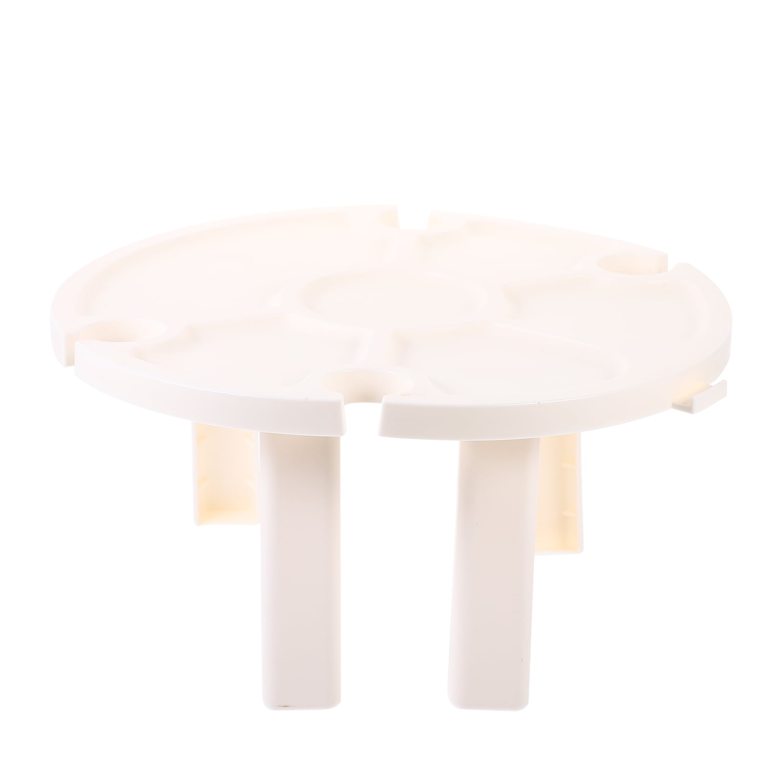 SWETRACE Small Outdoor Table Folding White Plastic 1Pcs 5.5X11.8X11.8in ...