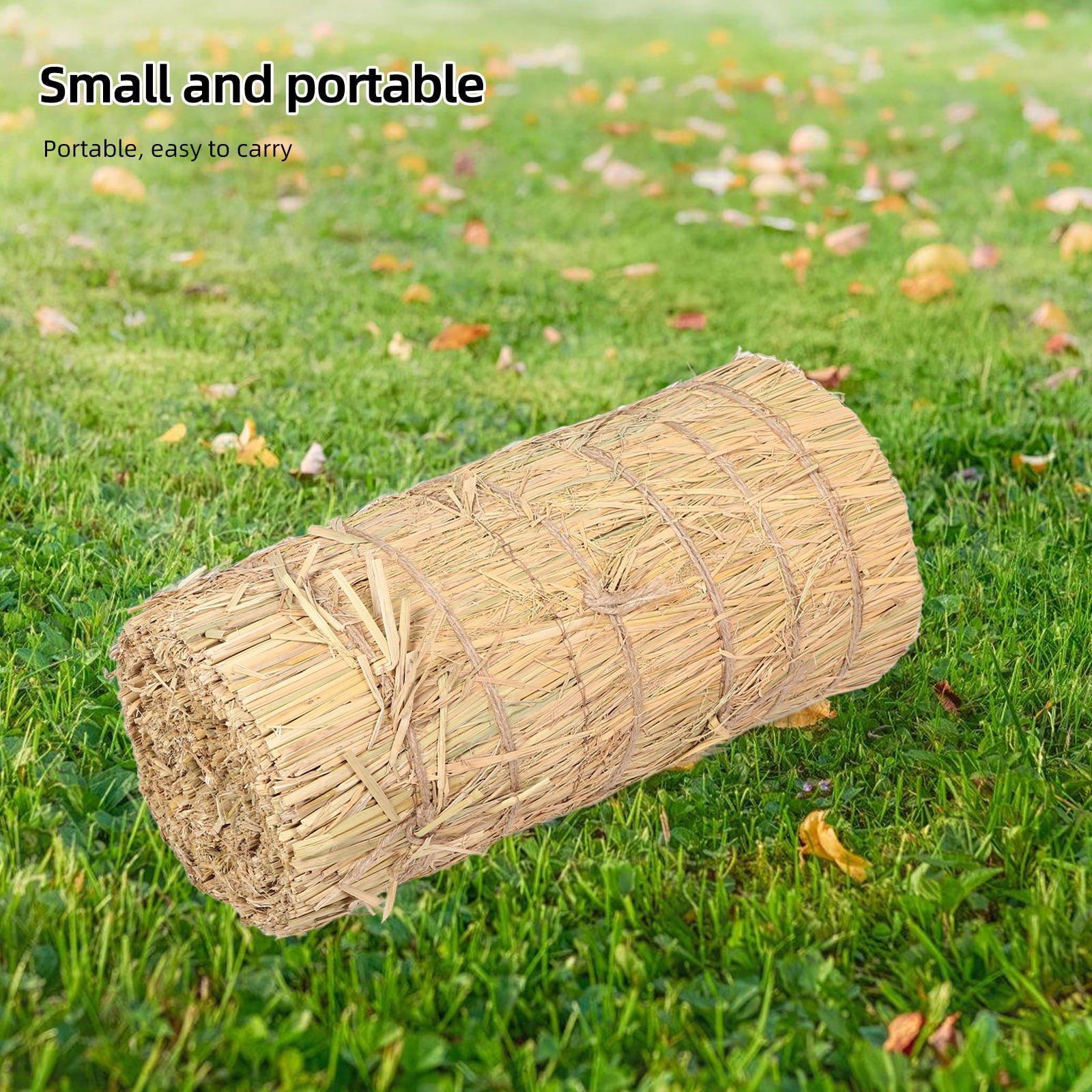 SWETRACE 1Set Straw Stool 19In Round Haystack Decorations For Rustic ...