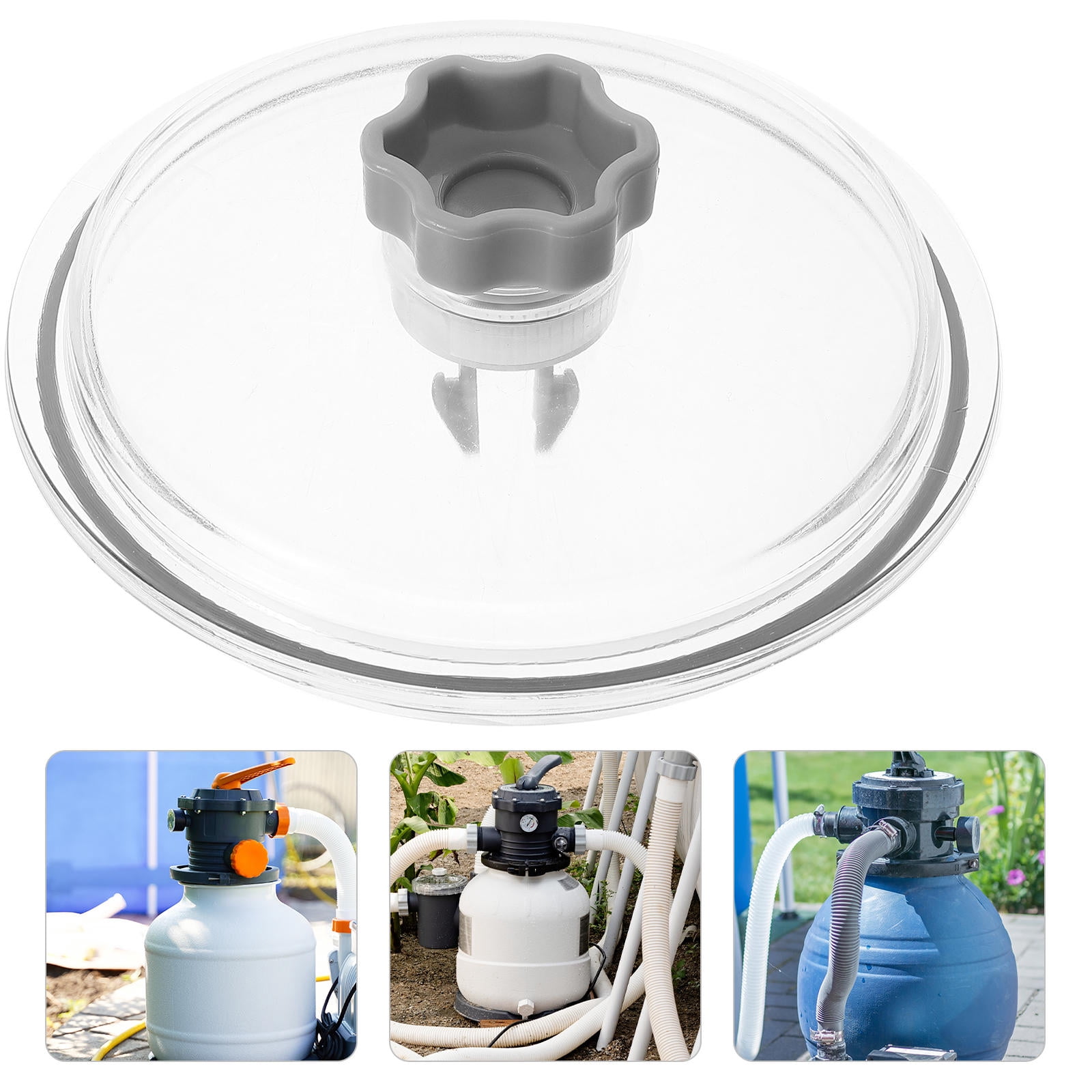 SWETRACE 1Set Swimming Pool sand Pump Cover Transparent Plastic ...
