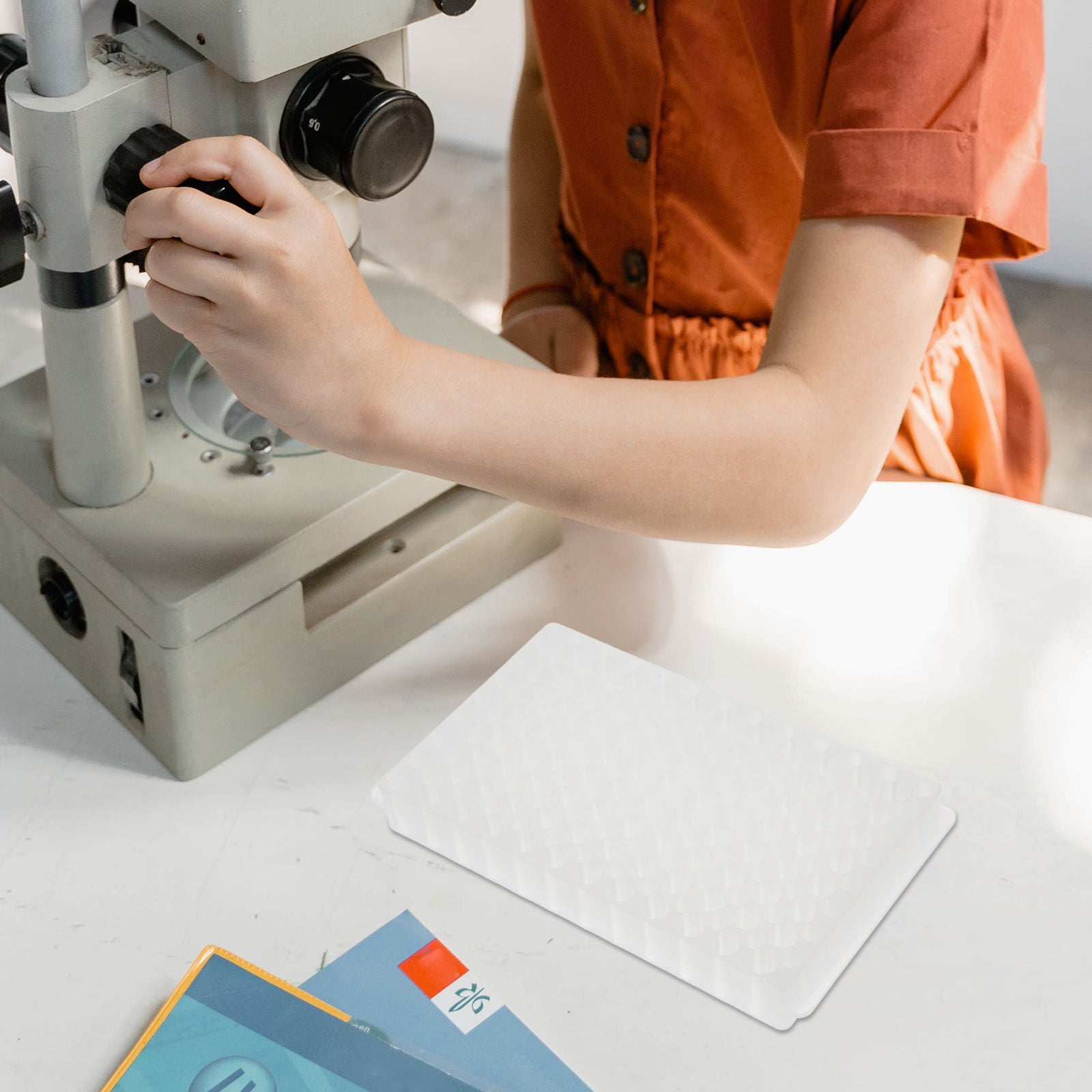 SWETRACE 1Set Test Tubes Display Rack Transparent Plastic Rectangular ...