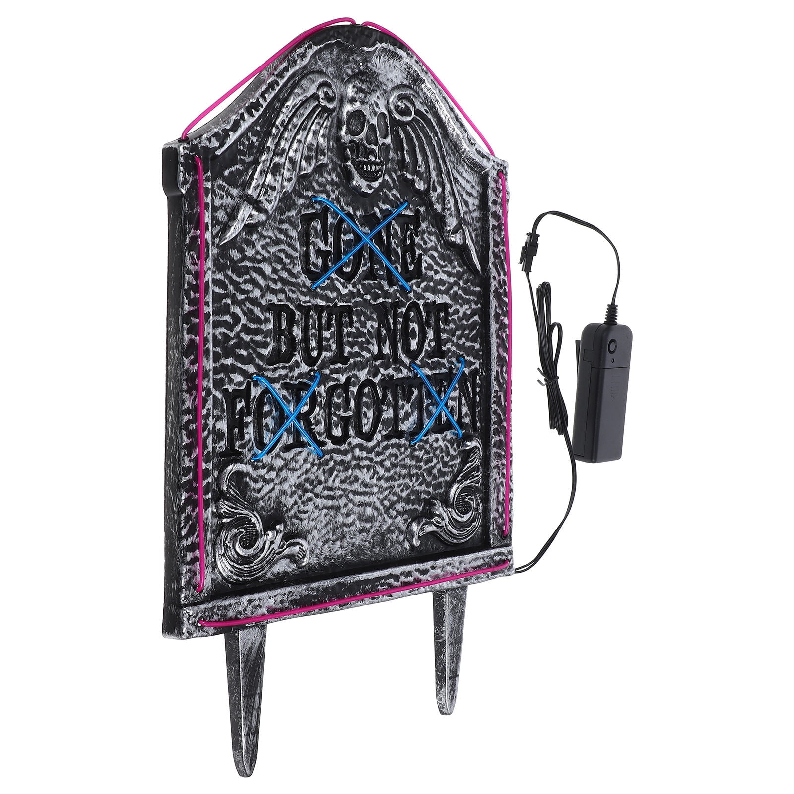 SWETRACE 1Set Tombstone Yard Sign PP Material Glowing Dual-color LED ...