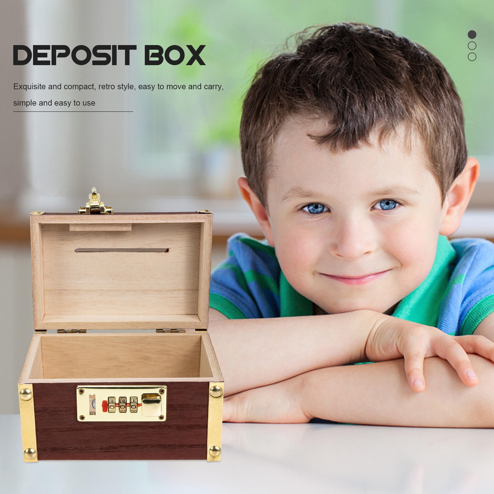 SWETRACE 1Set Wooden Coin Box for Collectors Shape - Walmart.com