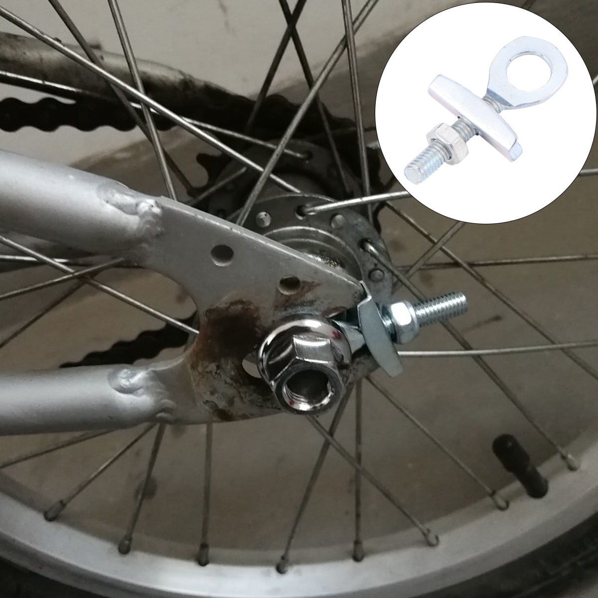 SWETRACE 20Pack Silver Chain Tensioner Adjustable Bike Gear Tensioner ...