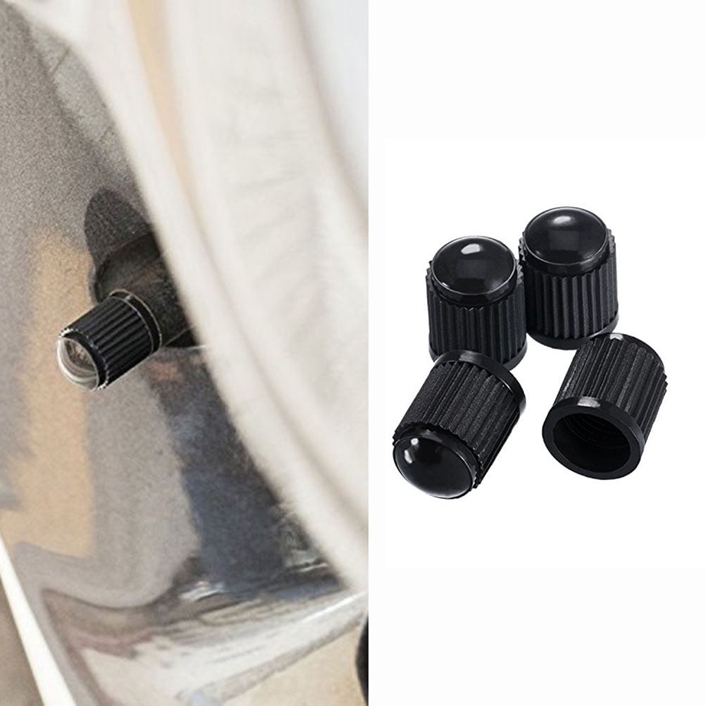 SWETRACE 20Pcs Black Plastic Valve Cap for Car SUV Truck Bike ...