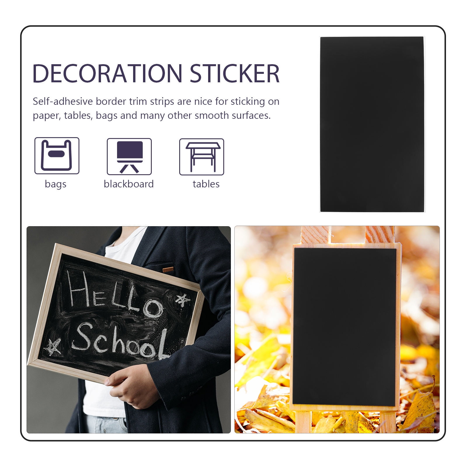 SWETRACE 20Pcs Erasable Chalk Board Labels Self Adhesive Sticker for ...