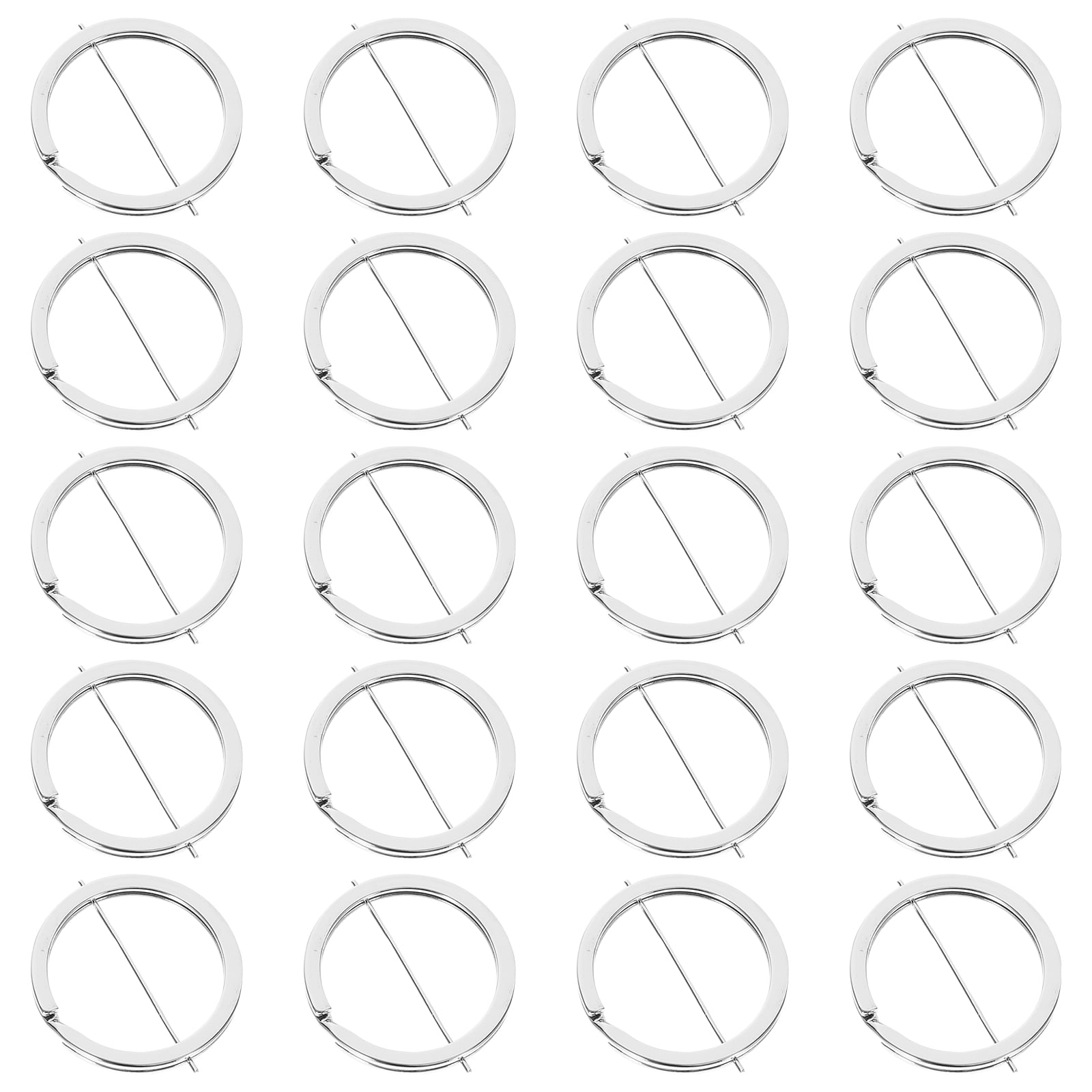 SWETRACE 20Pcs Metal Keyrings Small Round Key Chain for Diy Projects ...