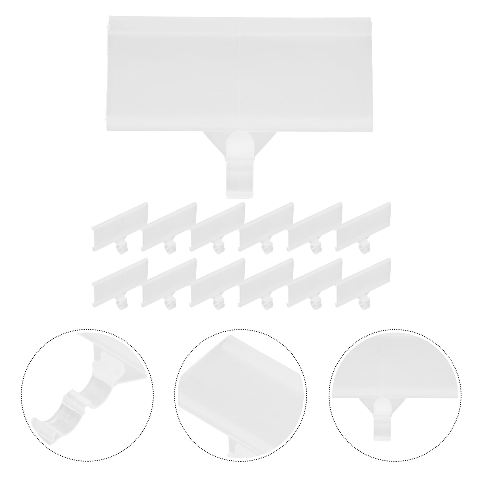 SWETRACE 20Pcs Plastic Label Holders for Wire Shelving and Retail Store ...