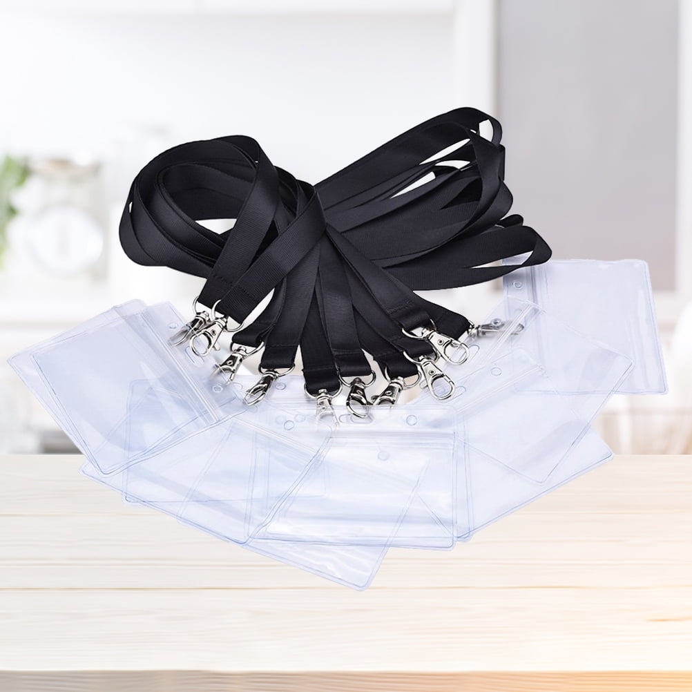 SWETRACE 20pcs Transparent Name Badge Holder for School Events and ...