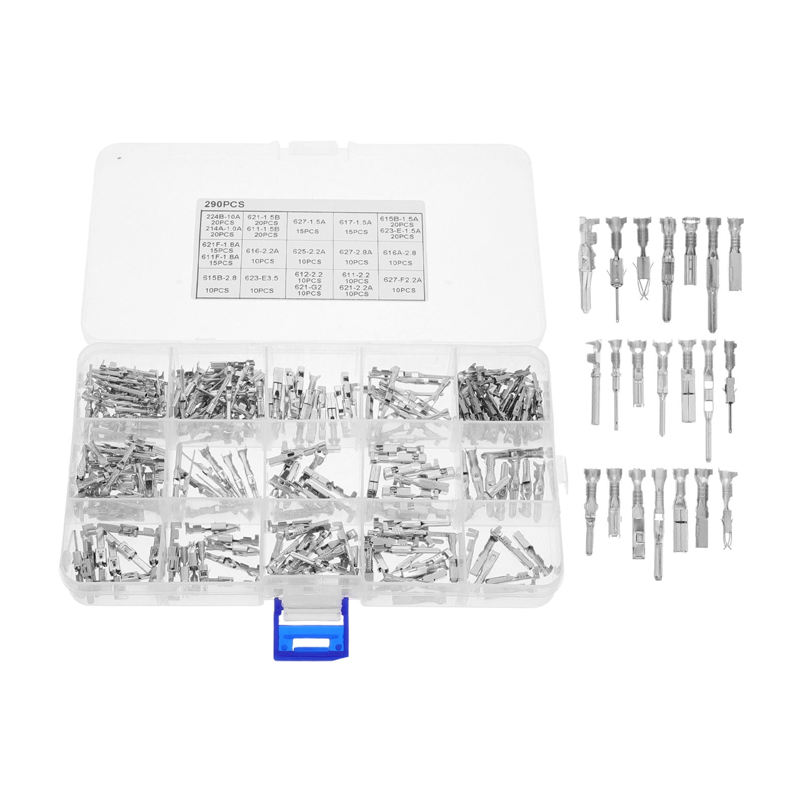 SWETRACE 290Pcs Silver Terminal Connectors for Automotive Electrical ...