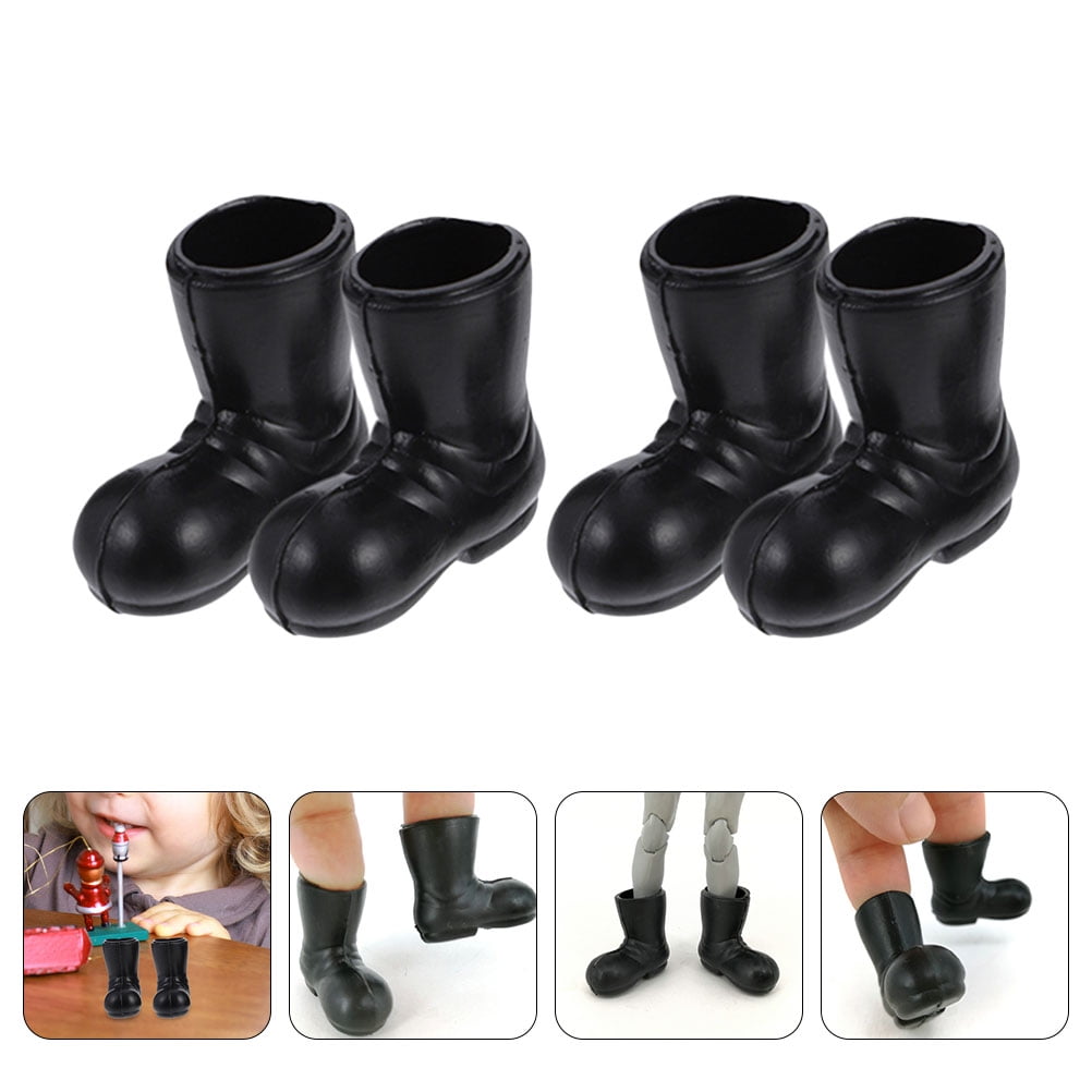 SWETRACE 2Pairs Mini Santa Boots Plastic Boot-shaped Photography Prop ...