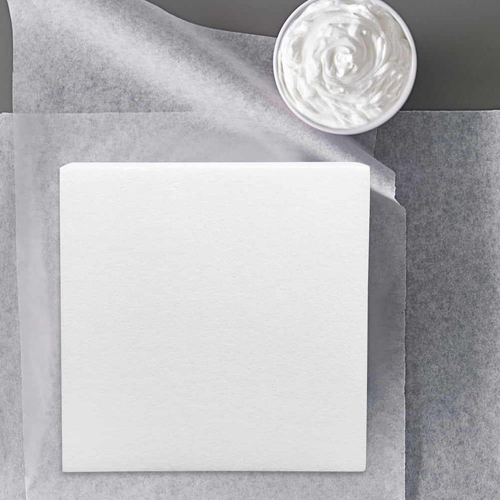 SWETRACE 2Pcs Compact Cake Model for Professionals White Square 15.8X15 ...