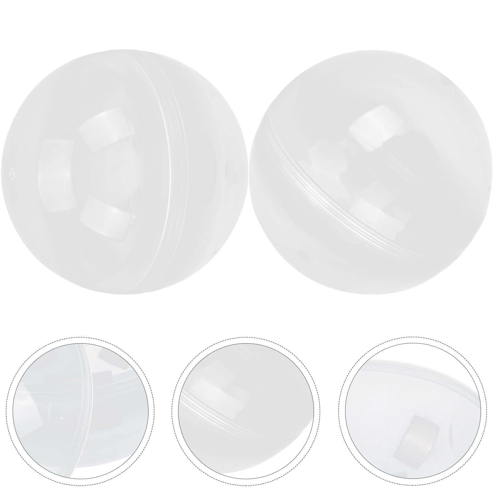 SWETRACE 2Pcs Fillable Egg Shape Ball Plastic For Easter Table Setting ...