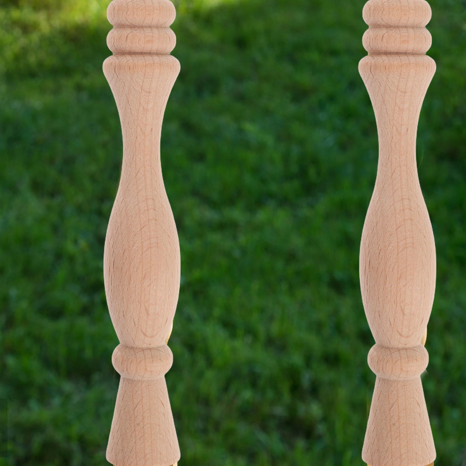 SWETRACE 2Pcs Khaki Solid Wood Spindles Roman Column Head for Stairs ...