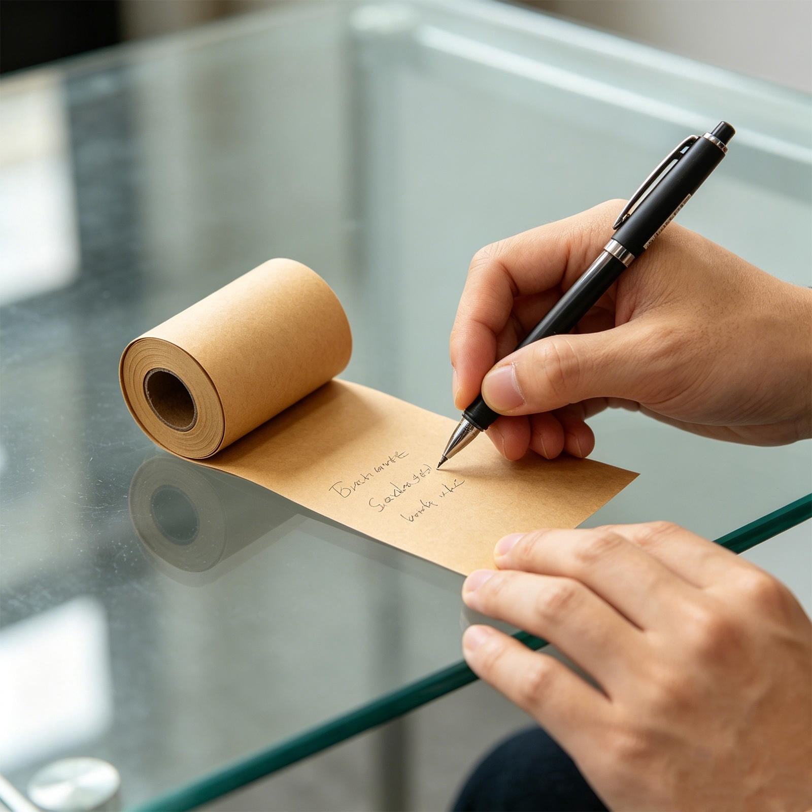 SWETRACE 2Pcs Kraft Paper Roll for Crafts and Packaging Thick Brown ...