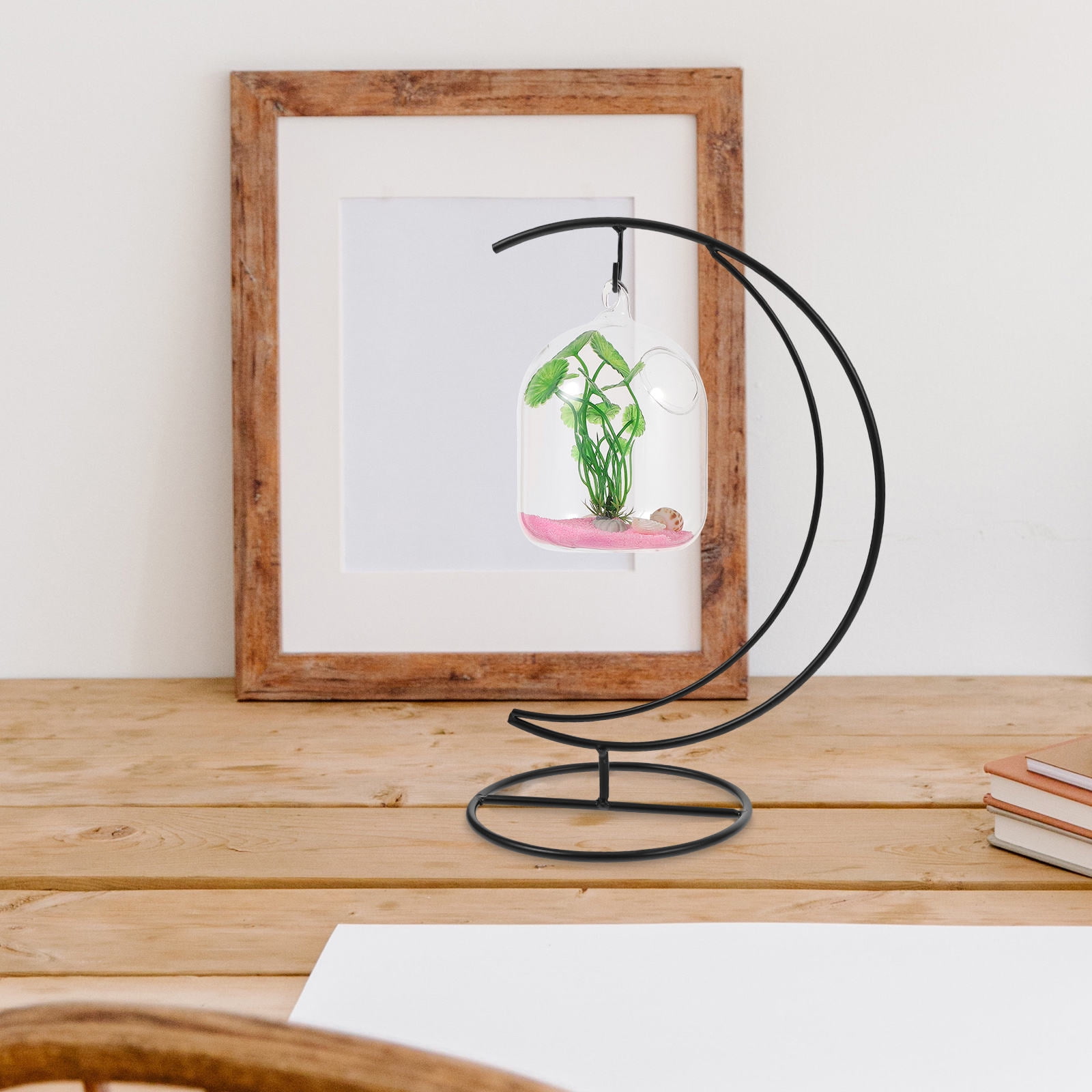 SWETRACE 2Pcs Moon-Shaped Hook for Hanging Terrarium 10.22X4.91X4.91in ...