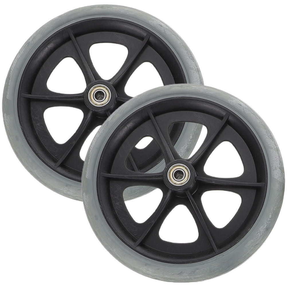 SWETRACE 2Pcs Replacement Wheelchair Front Wheels with Swivel Design ...
