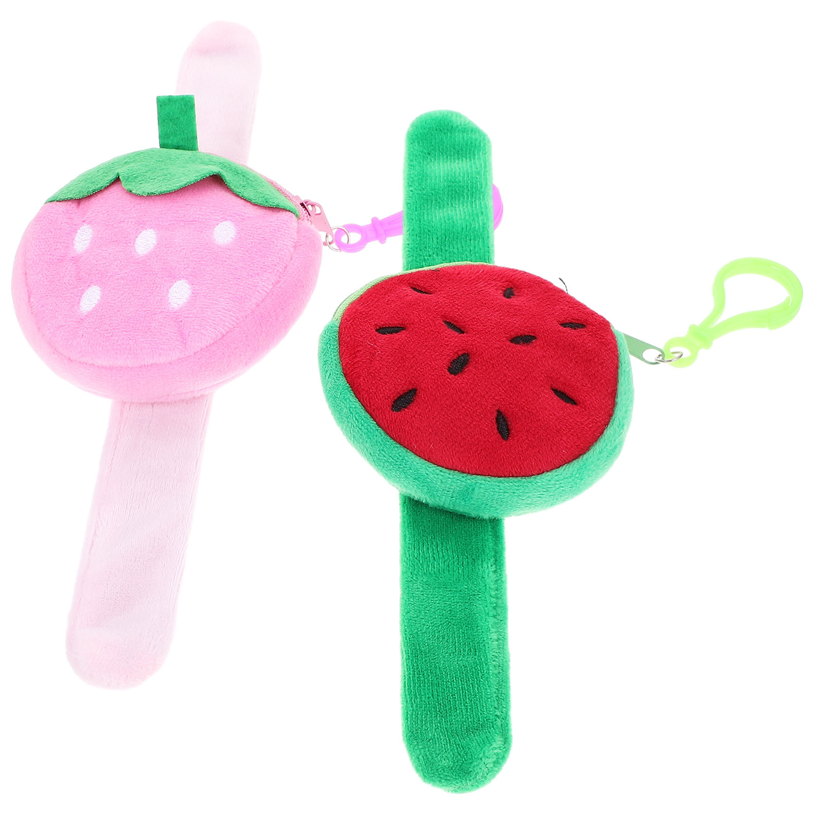 SWETRACE 2Pcs Stuffed Slap Bracelets Assorted Color Circular Shape for ...