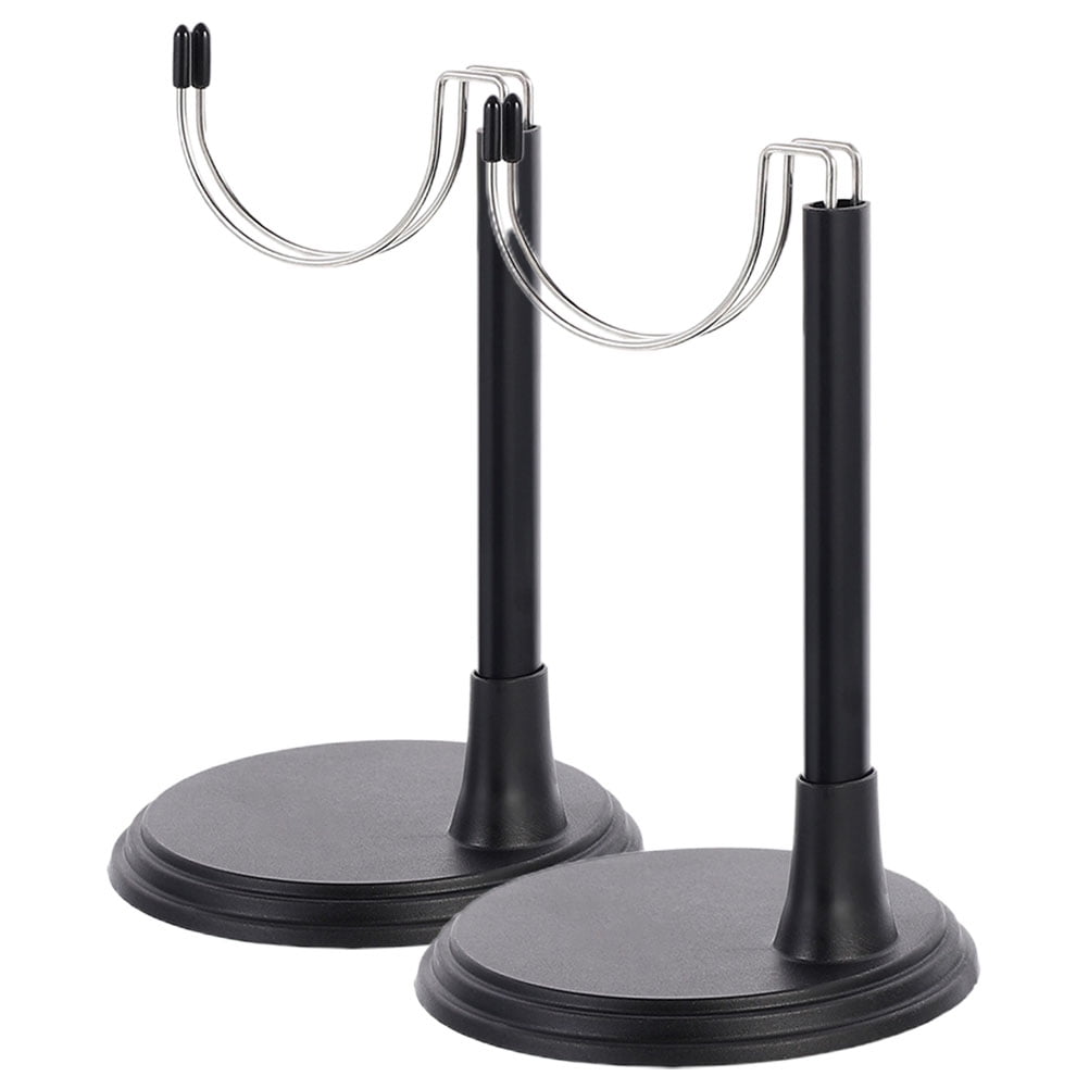 SWETRACE Figures Display Holder Doll Display Stand Black PVC 2Pcs ...