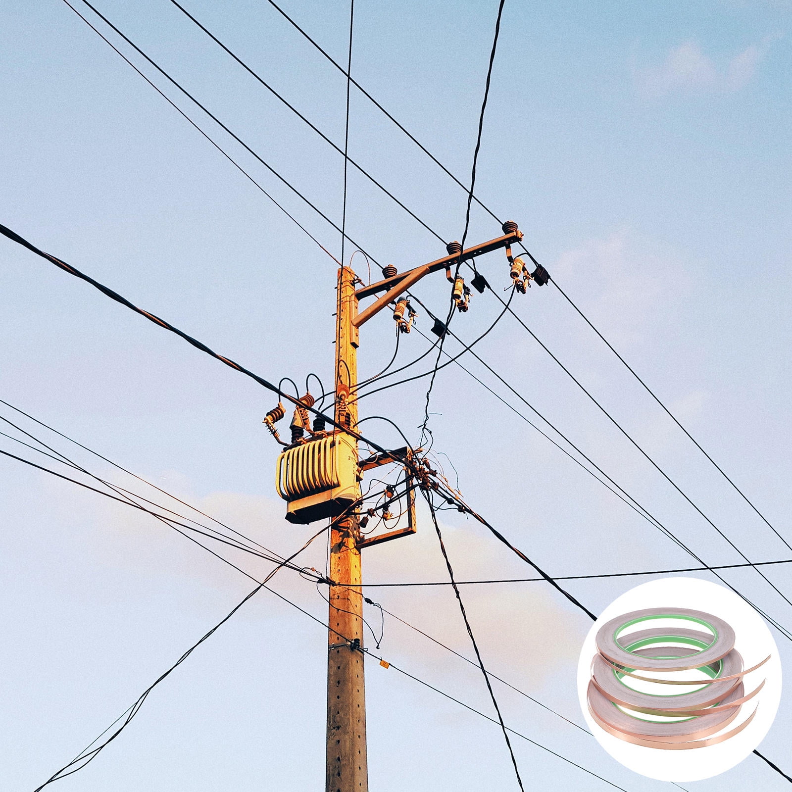 SWETRACE 3 Rolls Heat Shielding Copper Foil Tape for Electrical Repairs ...