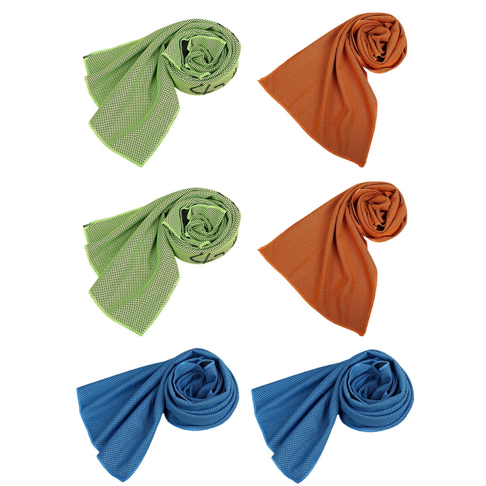 SWETRACE 32Pack Cool Sports Exercise Towel Polyester Green For Field ...