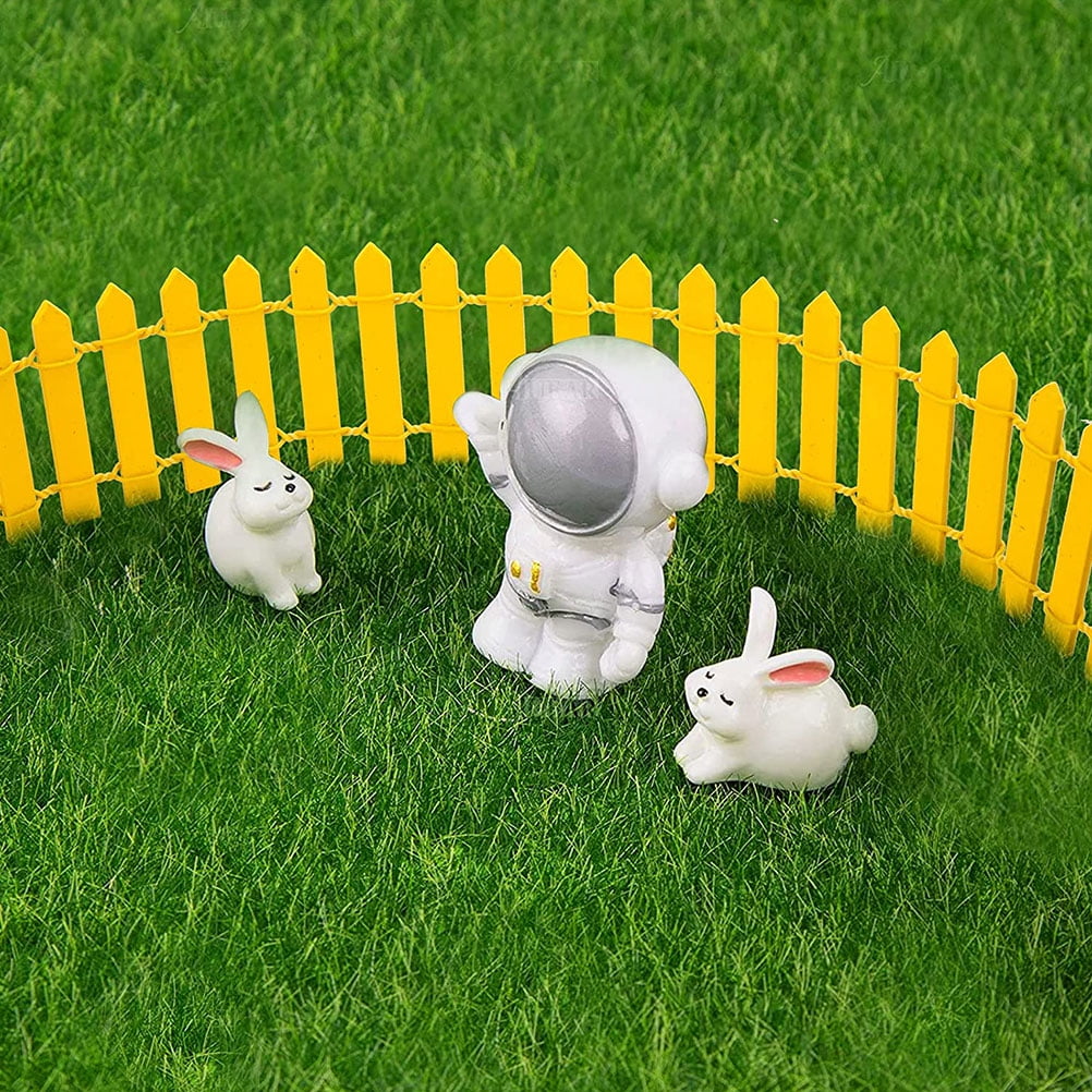 SWETRACE Decorative Miniature Fences Yellow 4Pcs 35x1.96in - Walmart.com