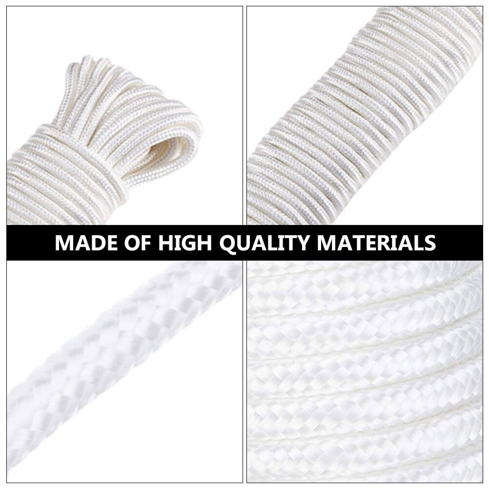 SWETRACE 3Pack Flagpole Halyard 6mm 24m White Nylon For Outdoor Use - Walmart.com