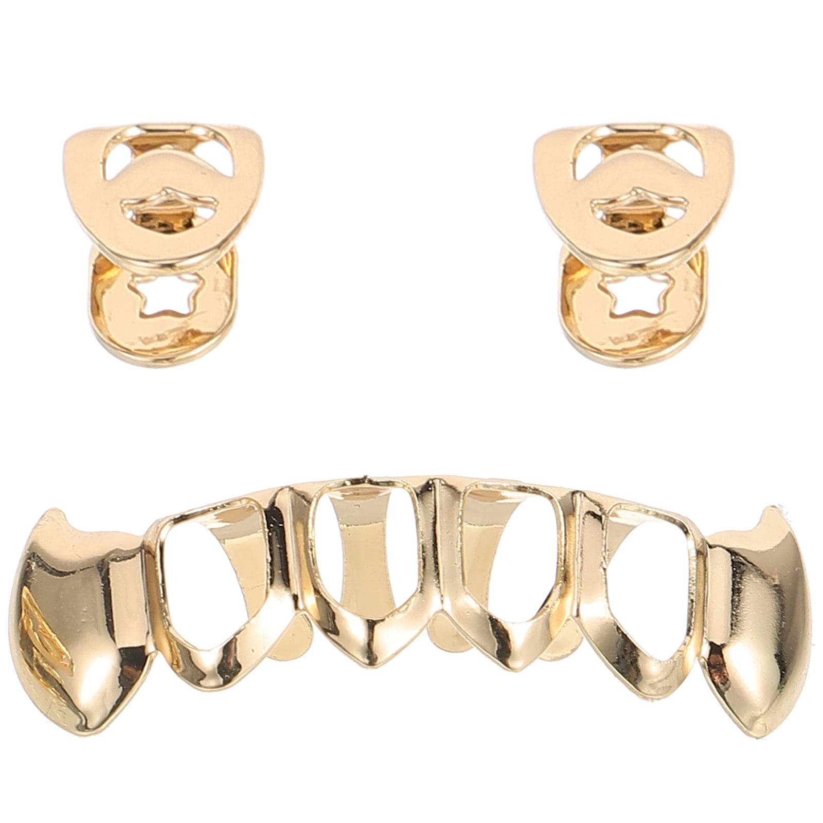 SWETRACE 3Pack Tooth Grills Hip-Hop Style Shiny Mouth Grill for ...