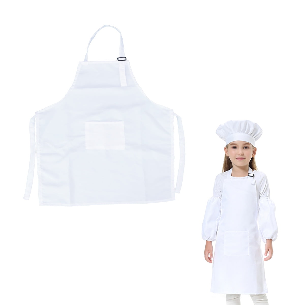 SWETRACE 3Pcs Kids Cooking Set Square Protective Apron for Kitchen ...