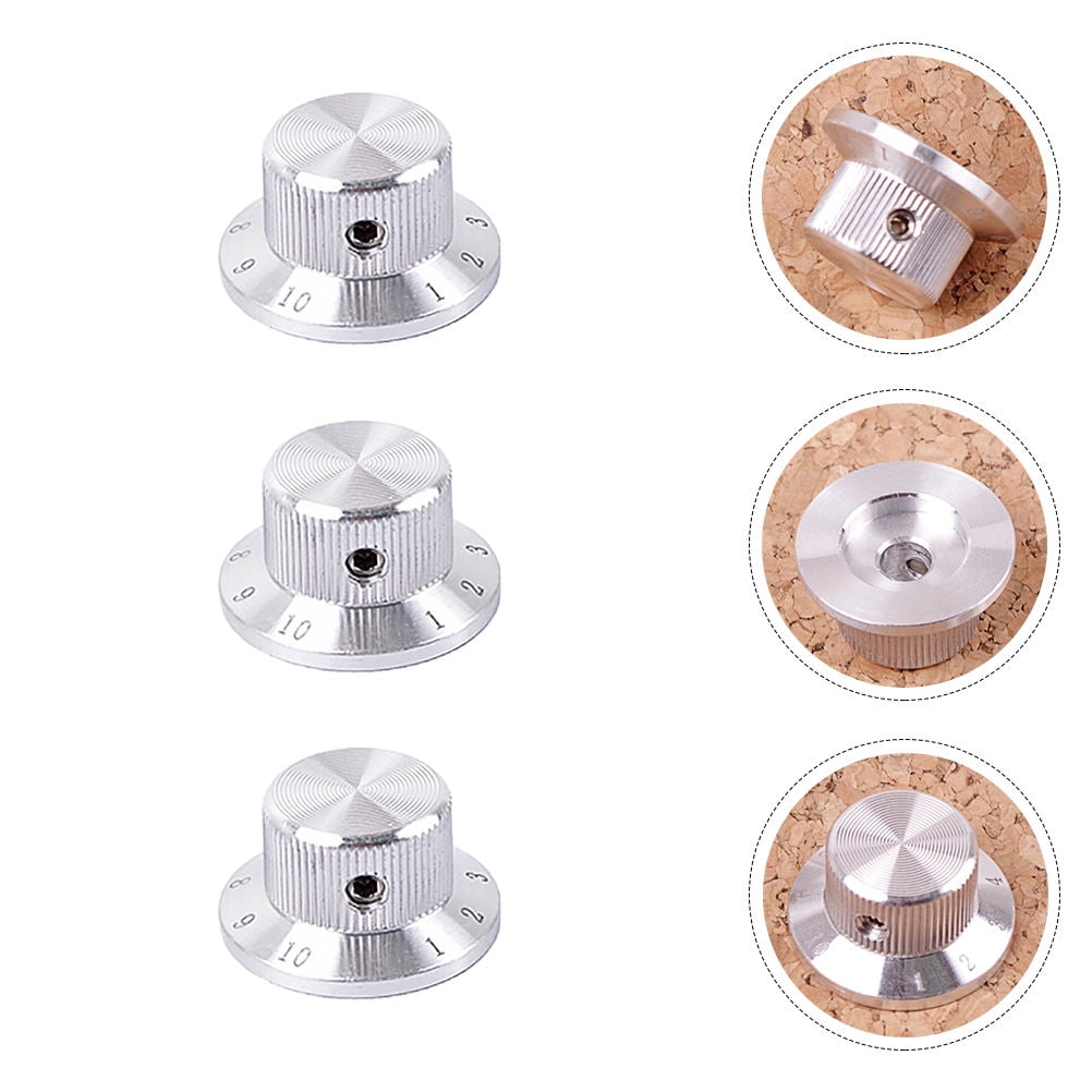 SWETRACE 3Pcs Simple Design Metal Potentiometer Knob for Electric ...