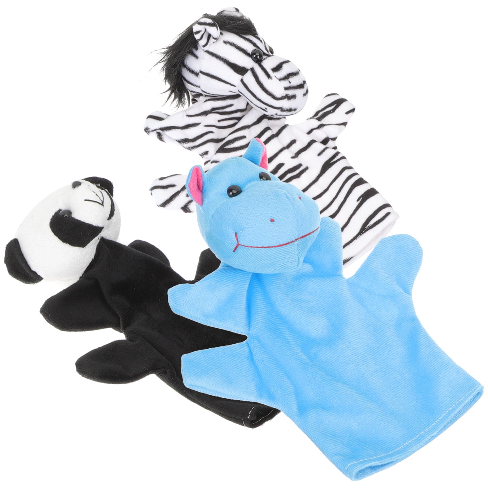 SWETRACE 3Pcs Stuffed Hand Puppets for Bedtime Stories and Childrens ...