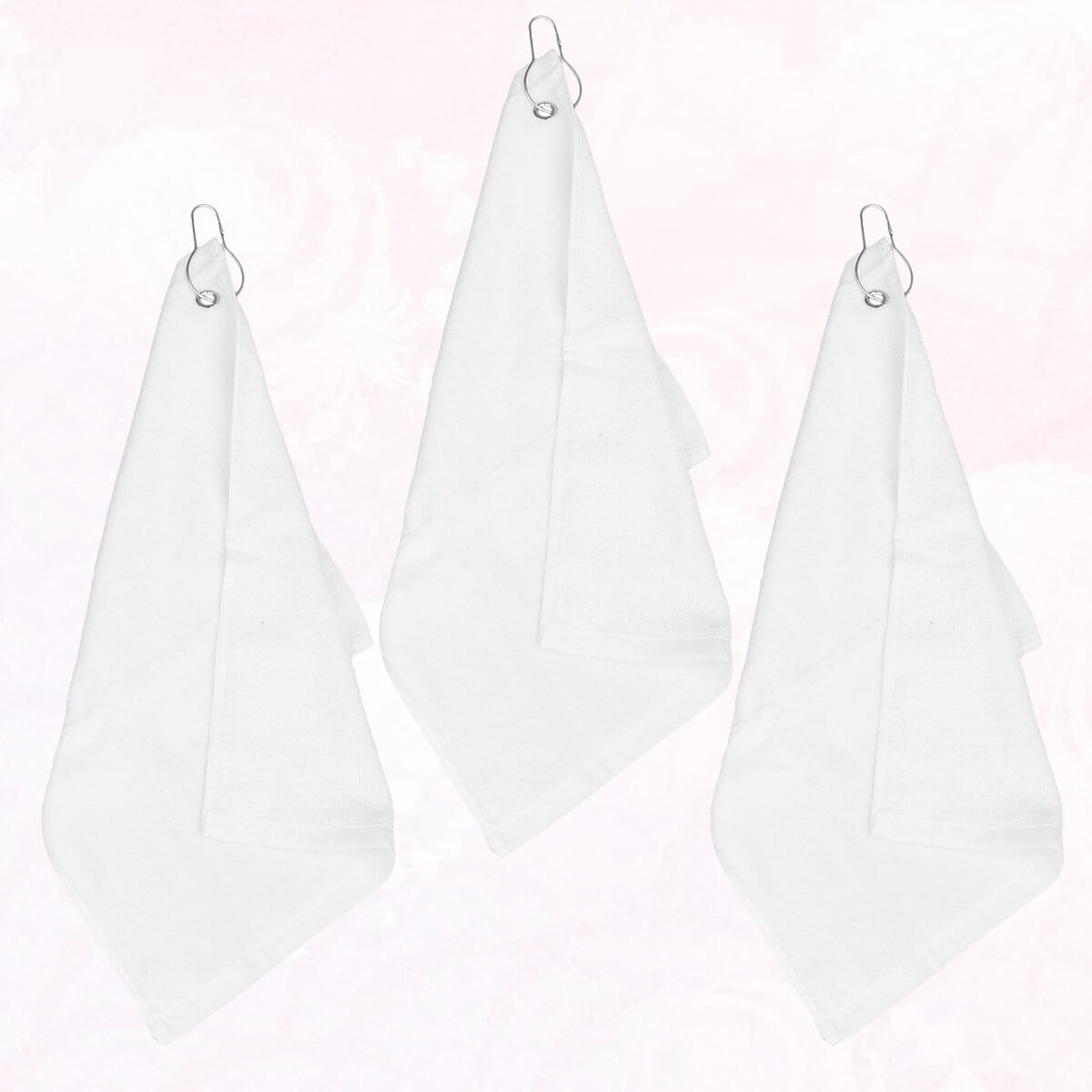 SWETRACE 3Pcs White Cotton Towel for Golf and Outdoor Activities with ...