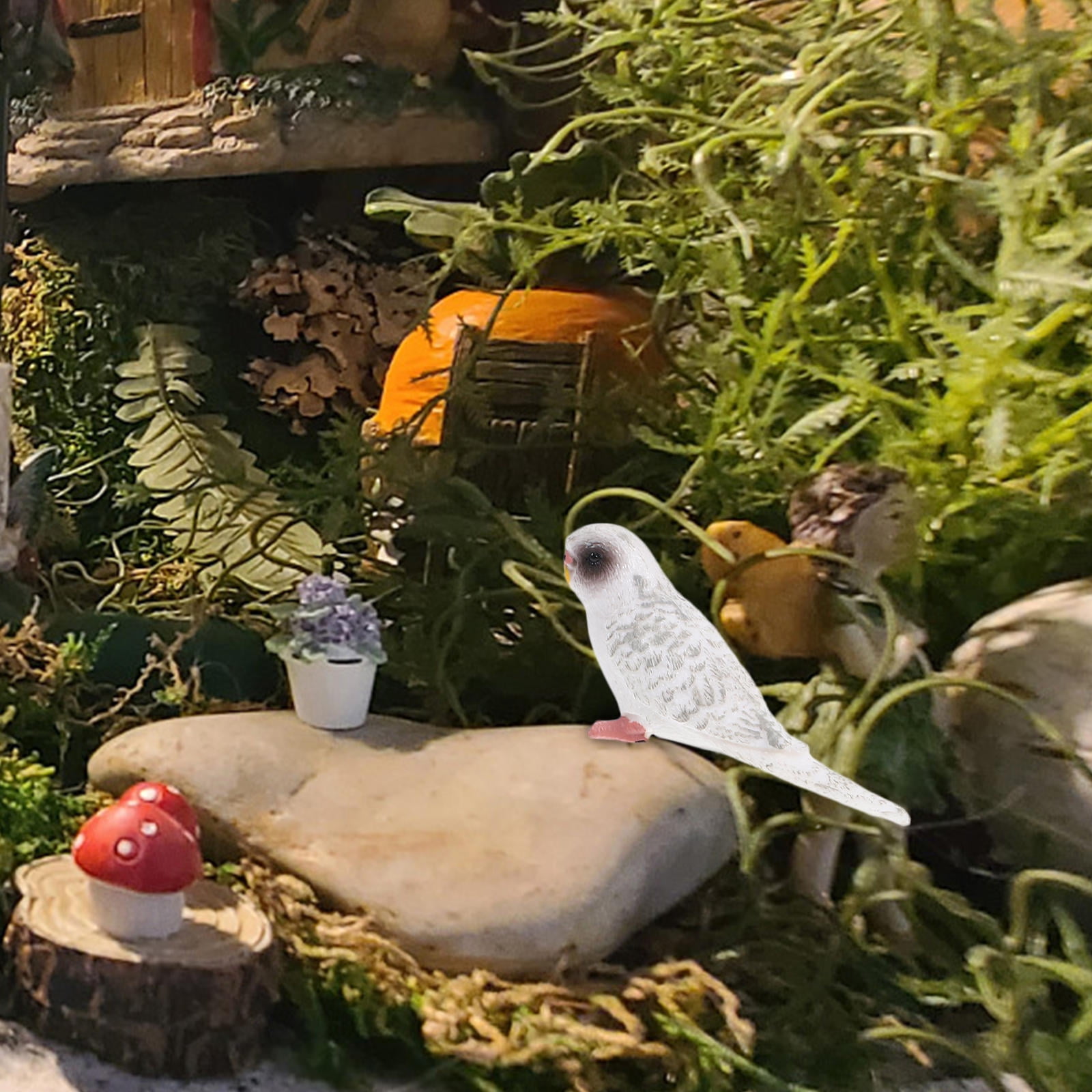 SWETRACE Australian Parakeet Parakeet Figurines White 3Pcs Retail ...