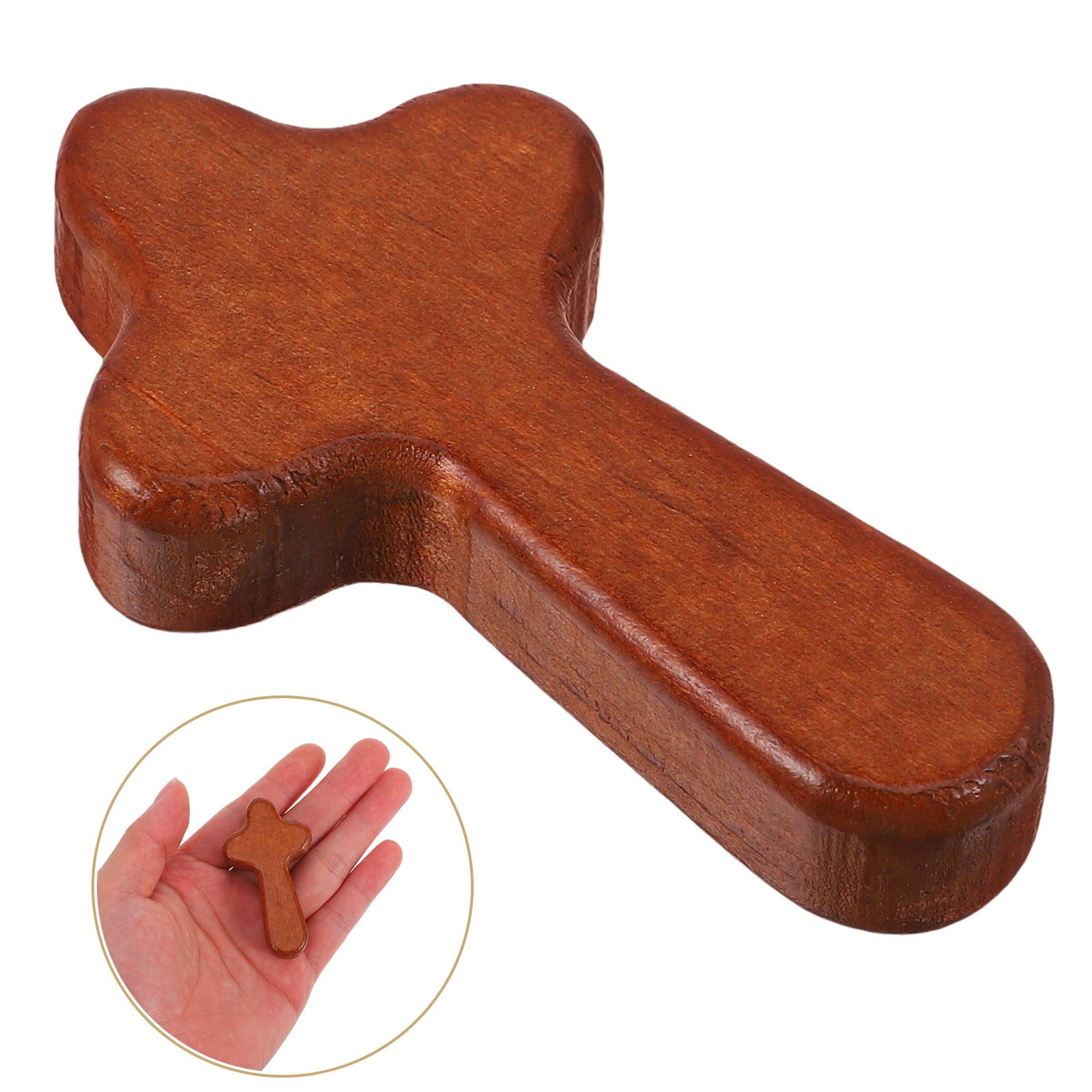 SWETRACE 3Set Pocket Holding Crosses in Coffee Color for Religious ...