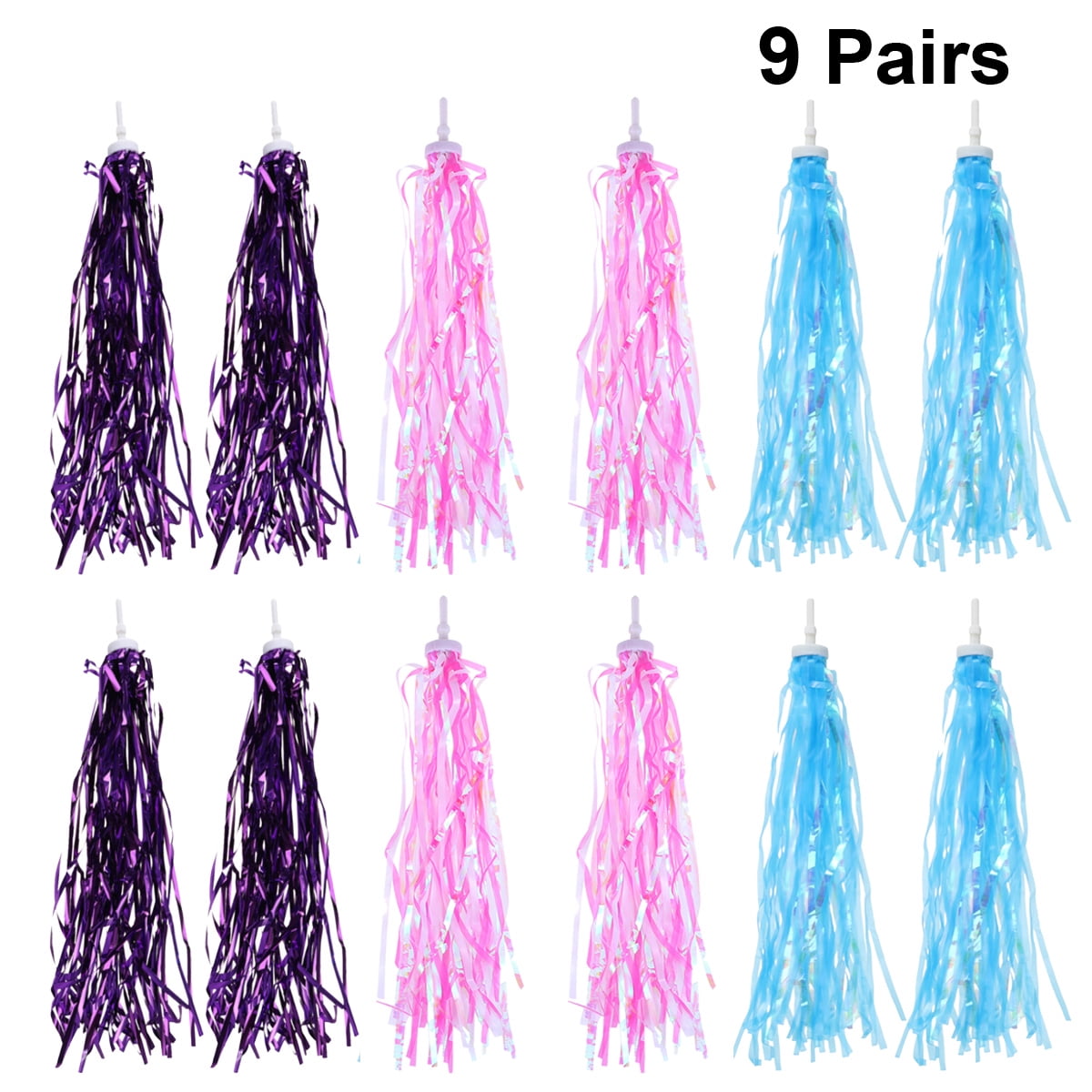 SWETRACE 4 Set Purple PVC Bike Handlebar Streamers for Girls Bicycles ...