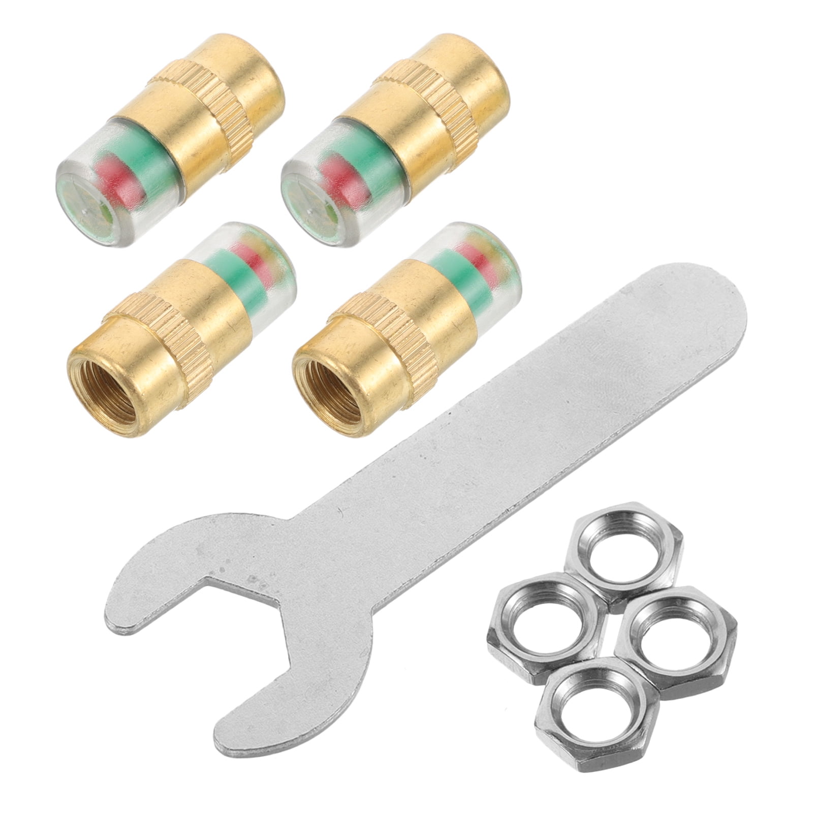 SWETRACE 4Pcs Assorted Color Copper Plastic Plastic Tire Valve Caps ...
