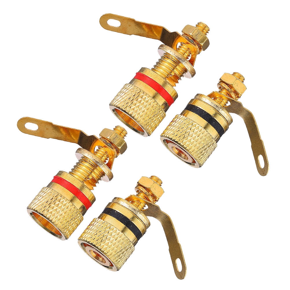 SWETRACE 4Pcs Banana Plugs for Speaker Wire Signal Transfer Tight ...