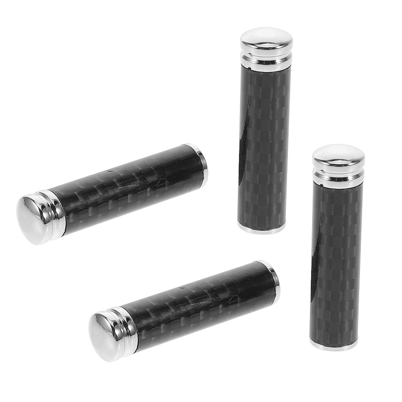 SWETRACE 4Pcs Cylindrical Black Carbon Fiber Metal Door Lock Pins for ...