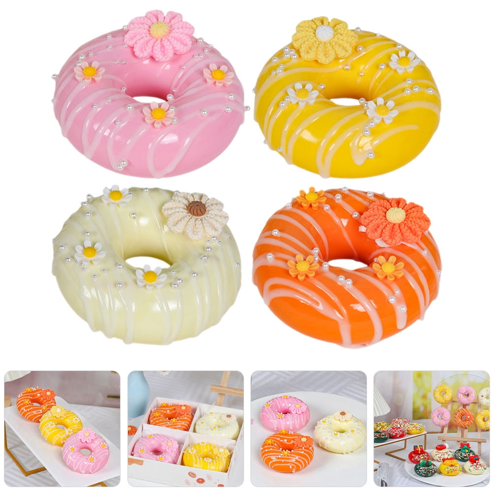 SWETRACE 4Pcs Donut Toys Donut Models for Photography Props and Food ...