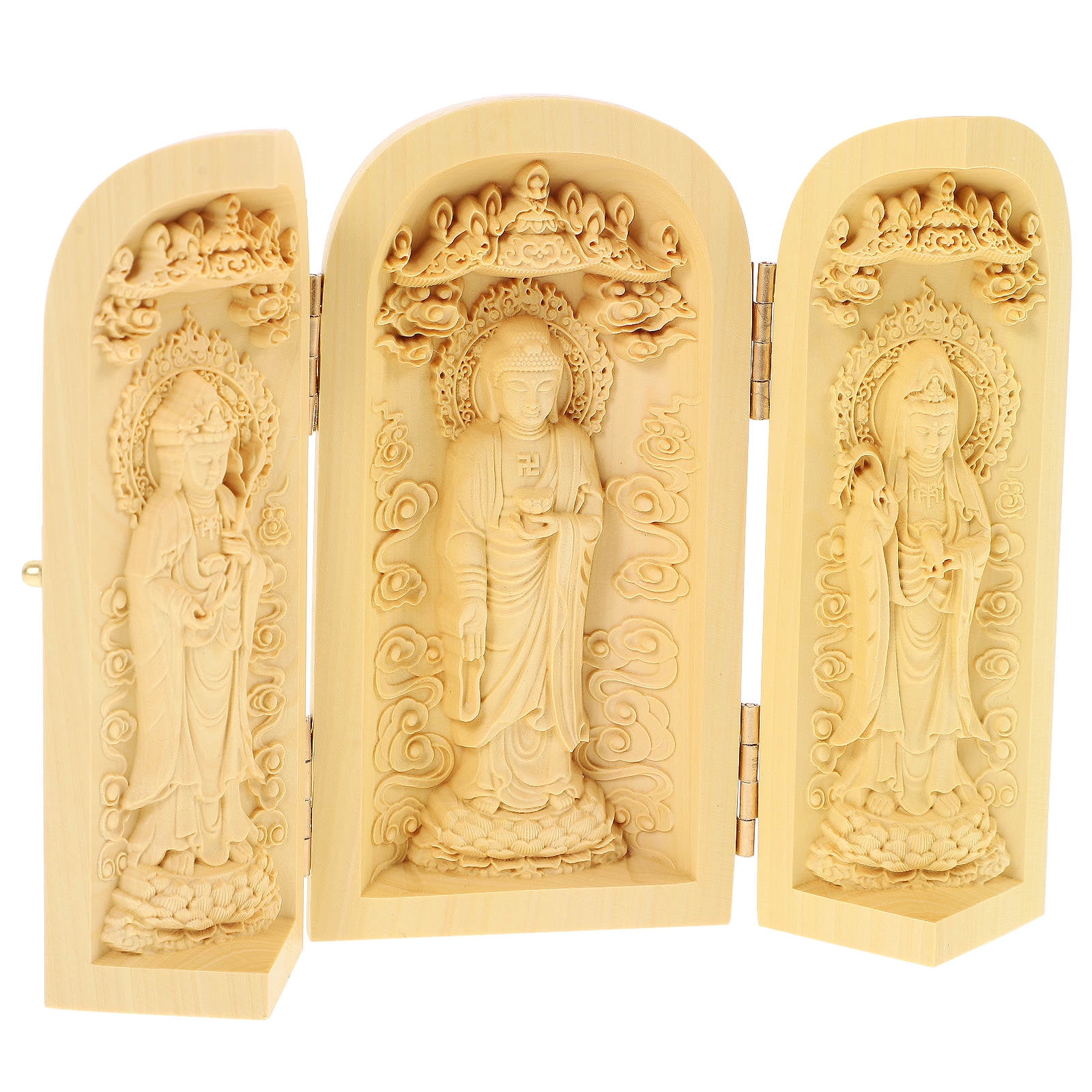 SWETRACE Small Buddha Figurines Retro Style 1Set Family Friends present ...