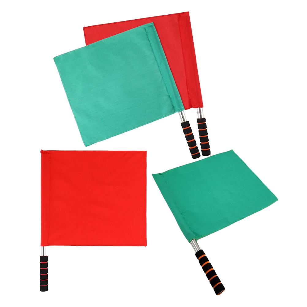 SWETRACE 4Pcs Racing Flags Red Green Cloth Commanding Refereeing ...