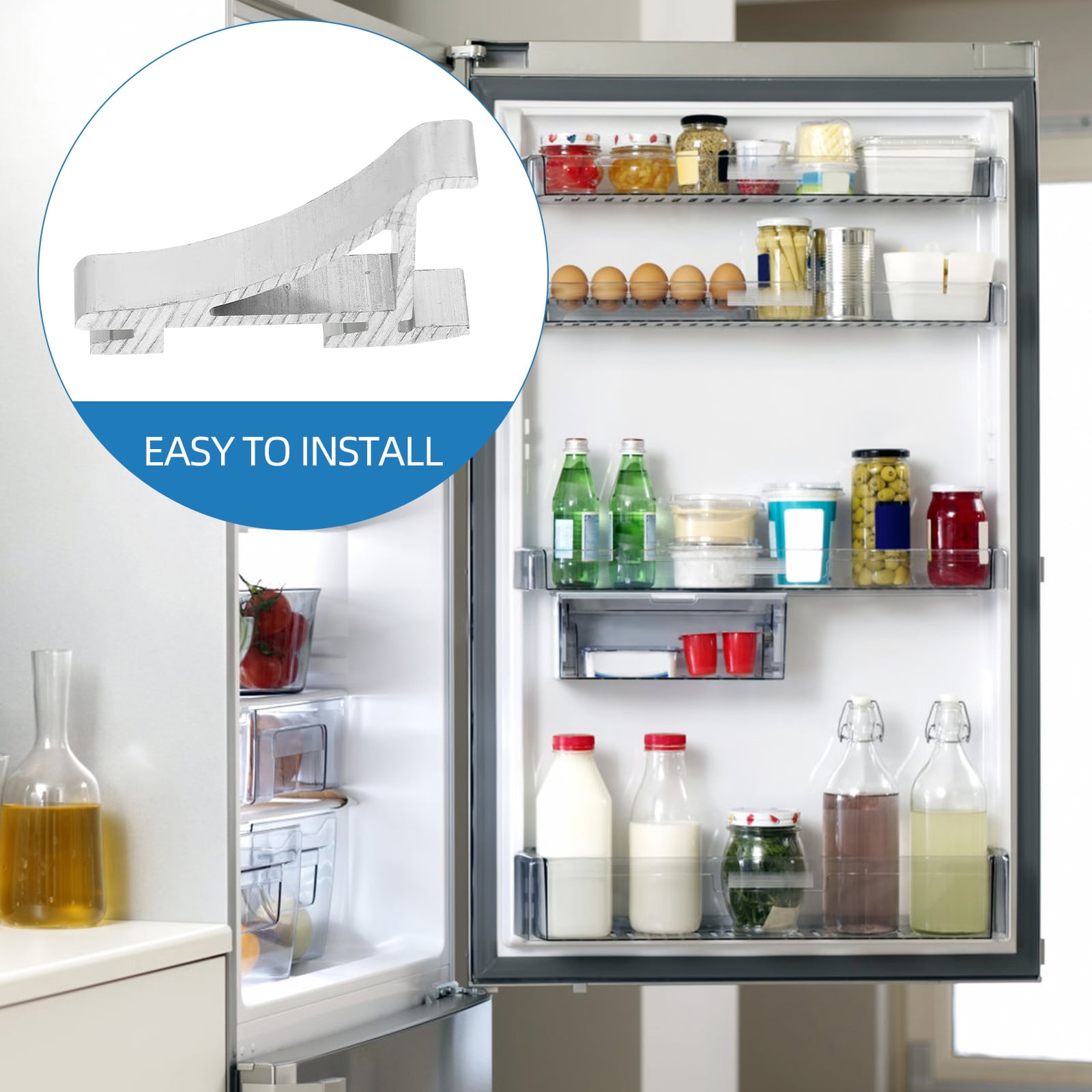 SWETRACE 4Pcs Silver Metal Shelf Clips for Refrigerator and Cooler ...