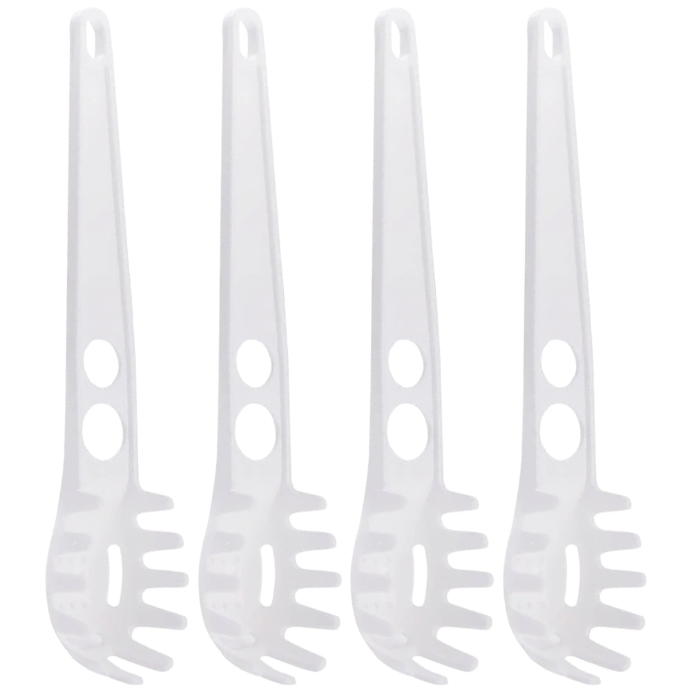 SWETRACE Spoon Server Pasta Spoon White 4Pcs 10.61X1.97X1.77in ...