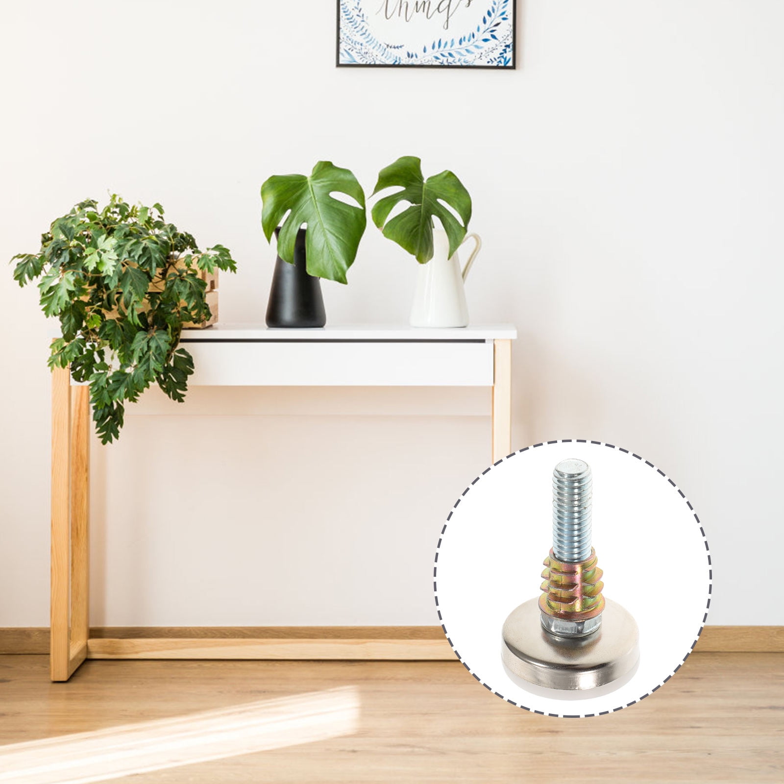 SWETRACE 4Set Table Leg Adjusters Carbon Steel Furniture Levelers Heavy ...