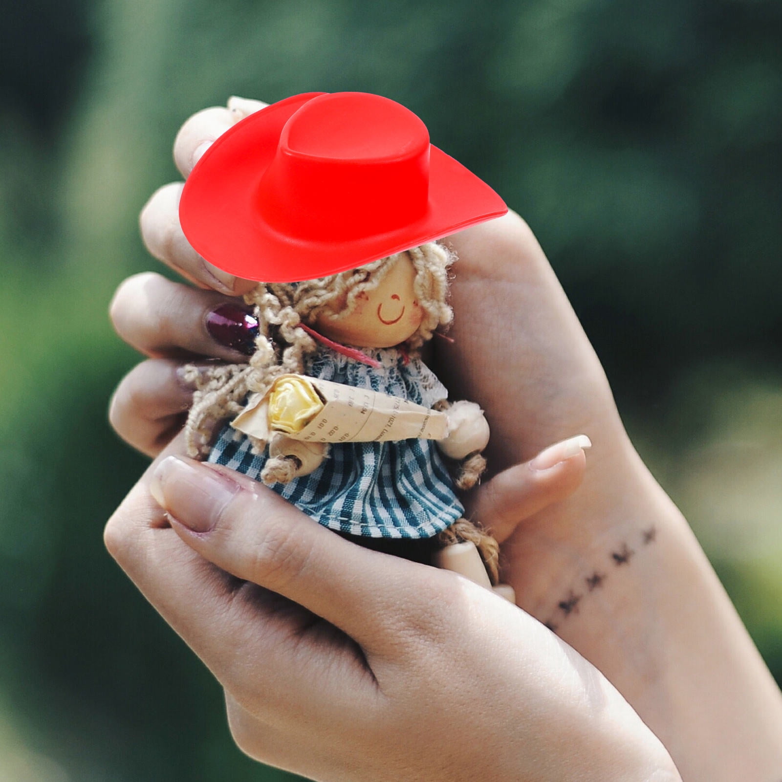 SWETRACE Little Cowboy Hats Red Plastic 10Pcs 2.1X1.8X0.6In - Walmart.com