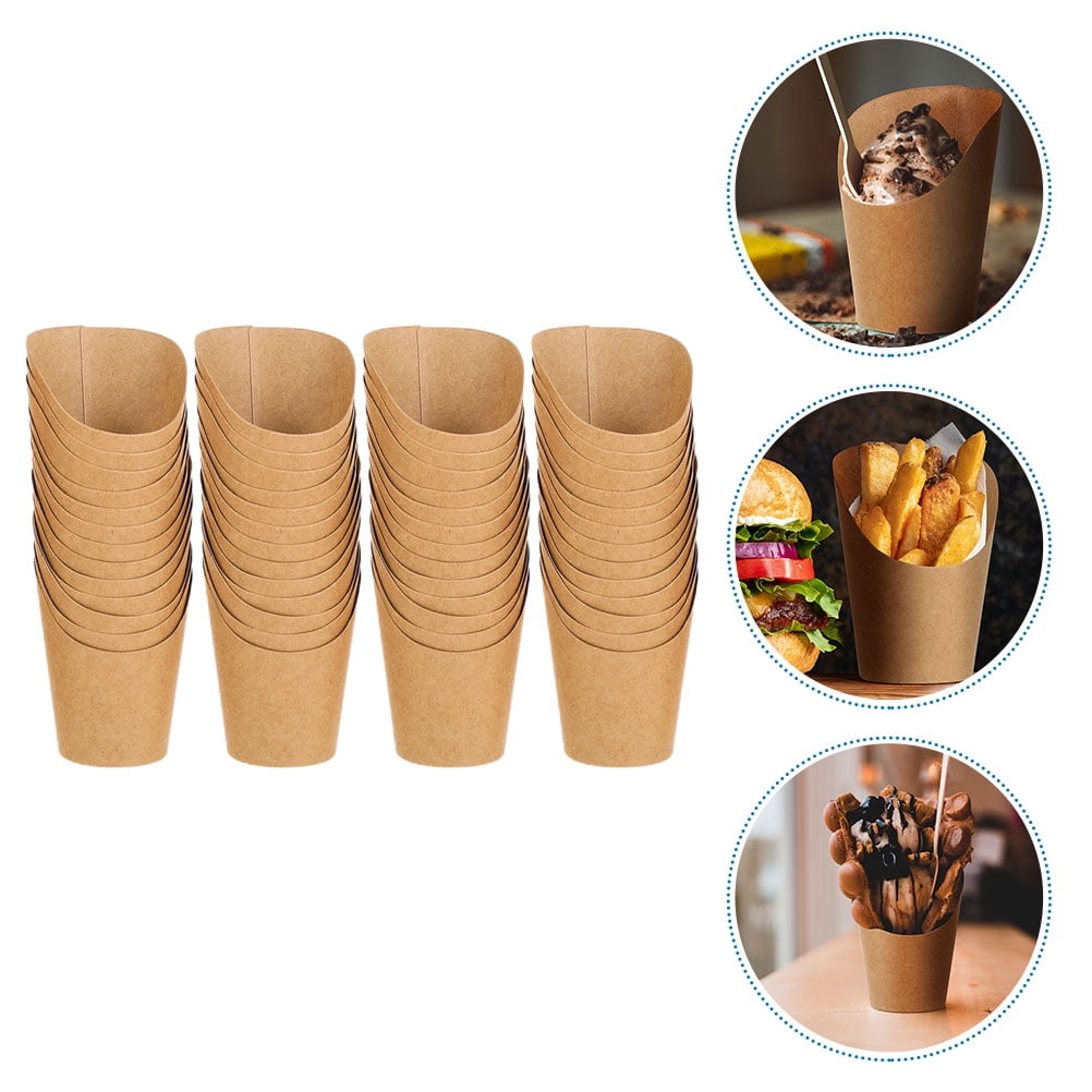 SWETRACE 50Pack French Fries Holder Cups in Tall Design for Families ...