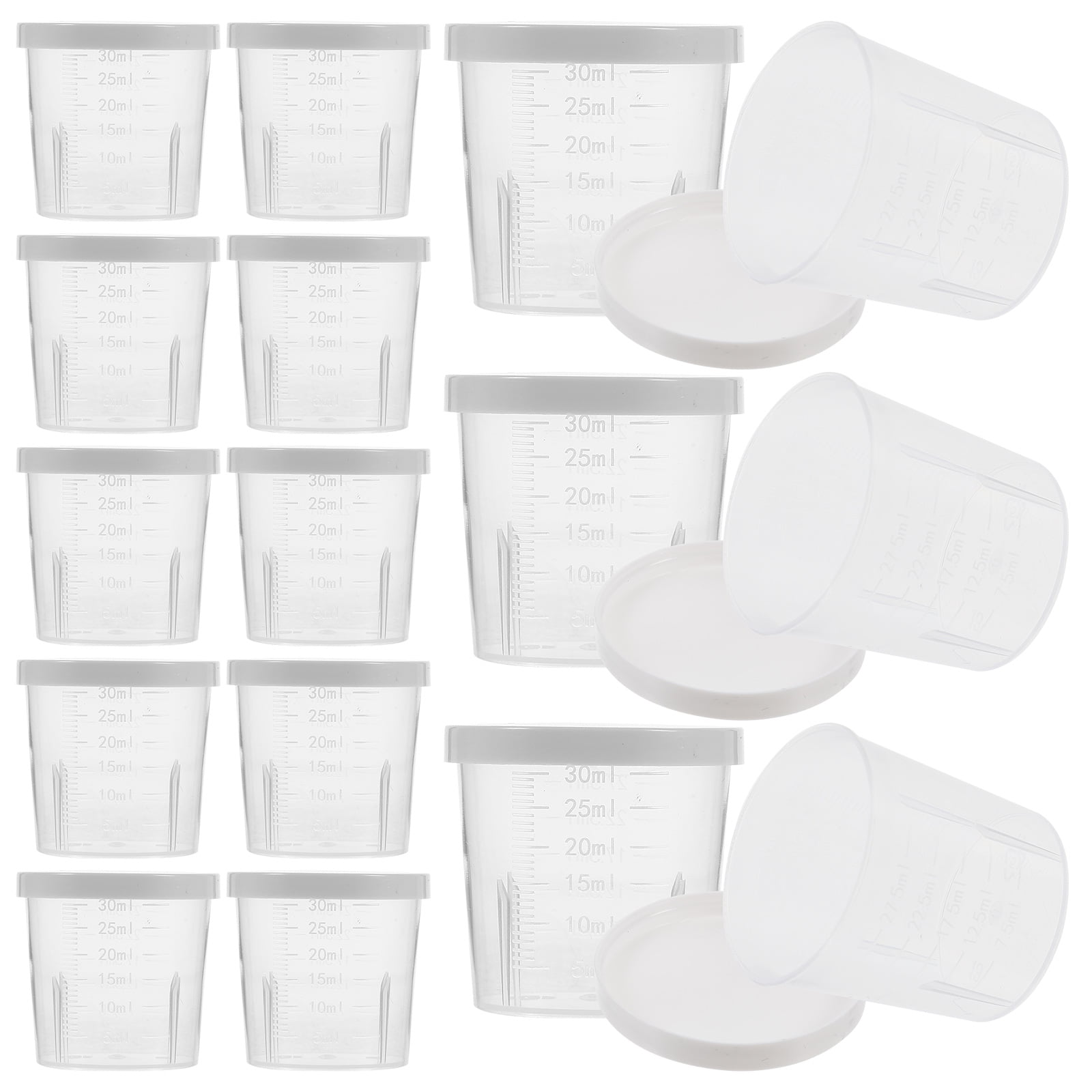 SWETRACE 50Pcs Graduated Cup For Outdoor Cooking And Laboratory Use PP ...