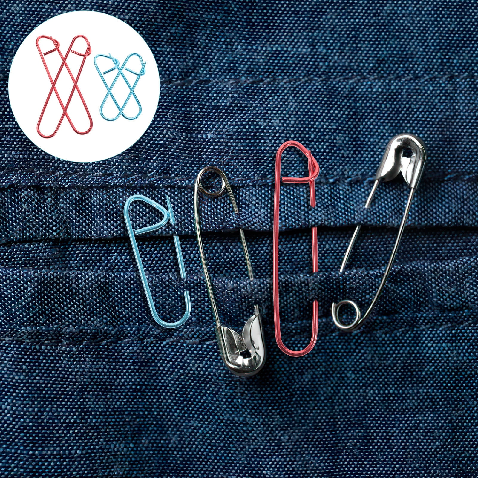 SWETRACE 50Pcs Knitting Pins for Blocking Assorted Color U Shaped ...