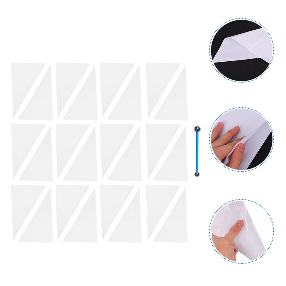 SWETRACE 50Pcs White Hdpe Steel Rectangular Tile Grout Pouch for ...